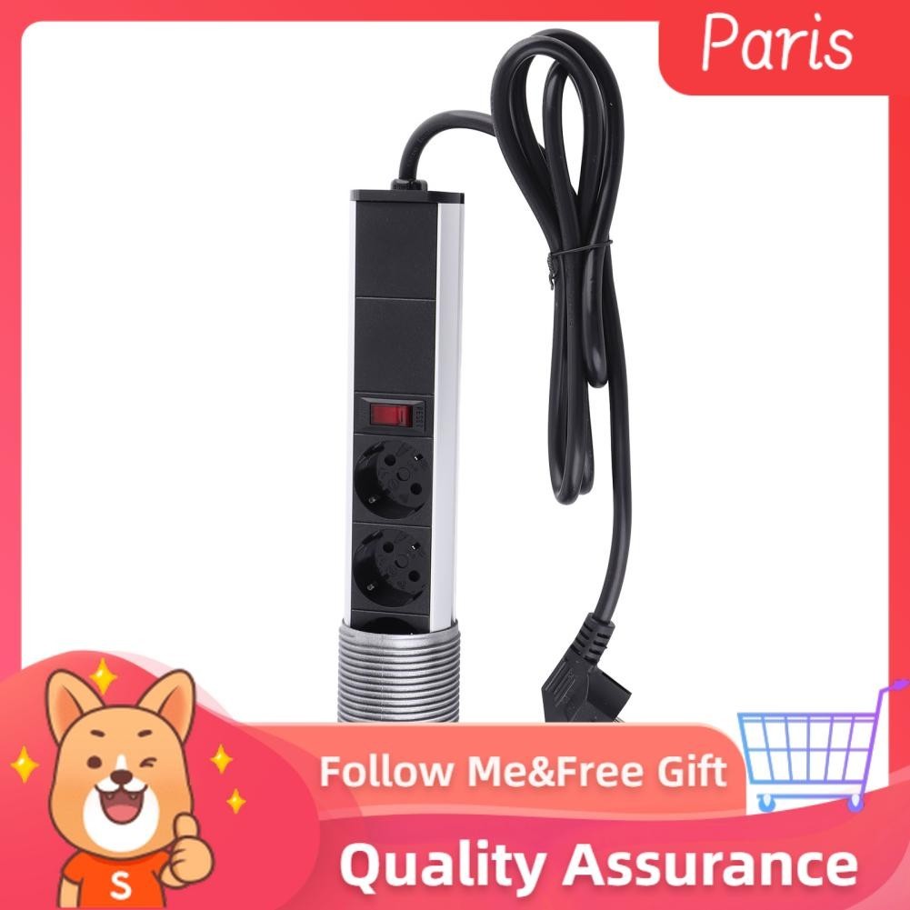 Superparis Pulling Pop Up Socket 3 EU Plugs And USB Countertop Outlet ...