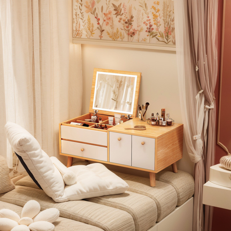 Simple Table Floating Dressing Window Small Family Dressing Table Mini ...