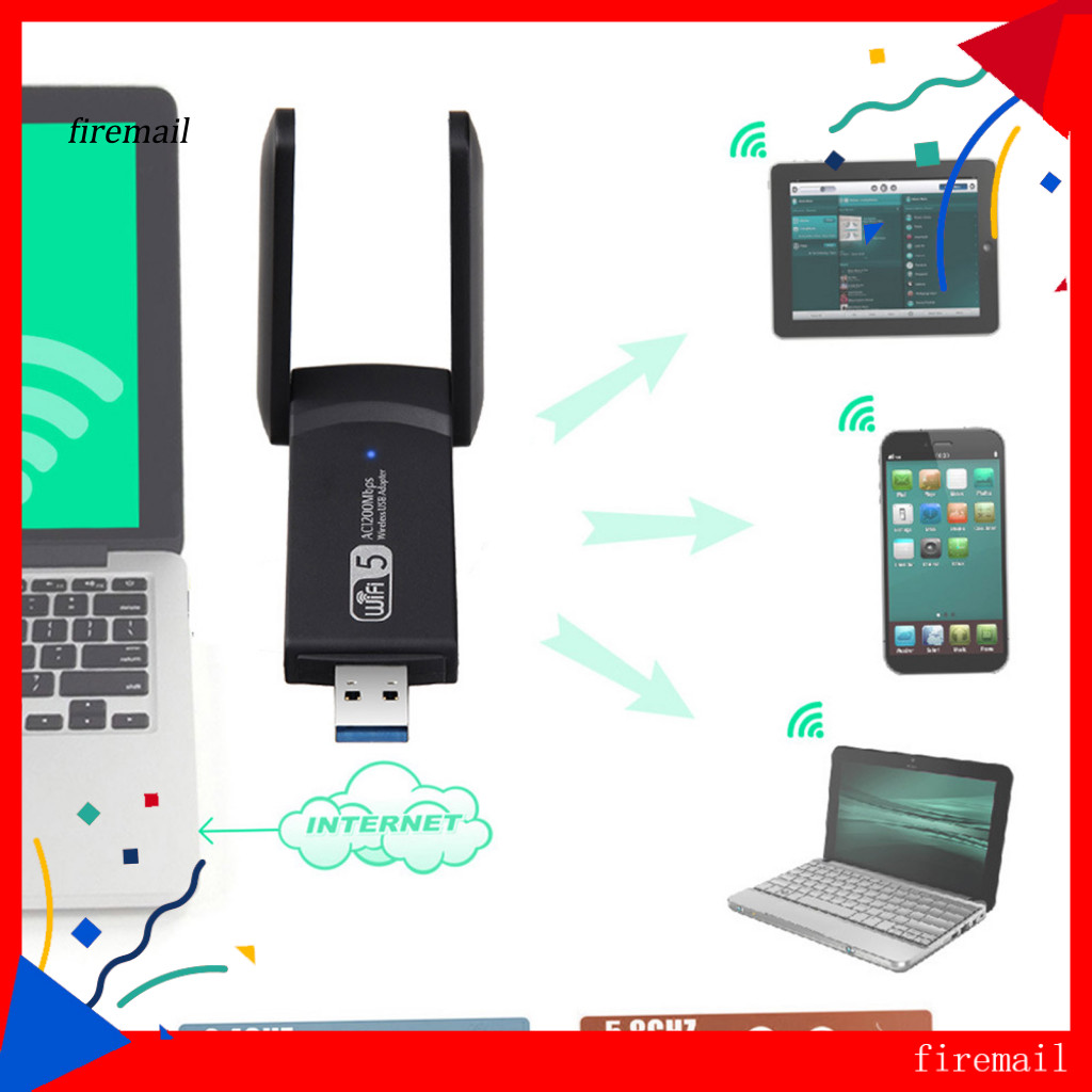 [FM] Wifi Receiver Wi-fi Signal Receiver High-speed Dual Band Usb Wifi ...