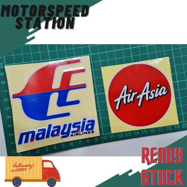 STICKER Pantul Cutting Malaysia Airlines MAS Air Asia Stiker Motor ...