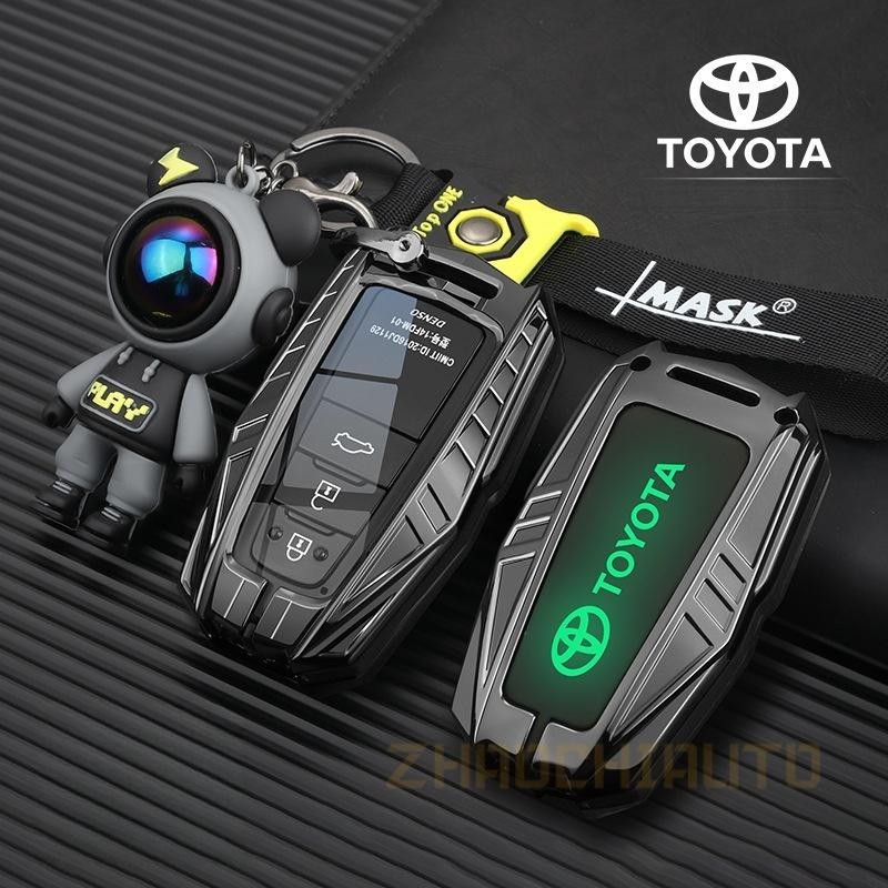 Remote Key Case Cover Metal Key Fob Shell Keychain For Toyota Corolla ...