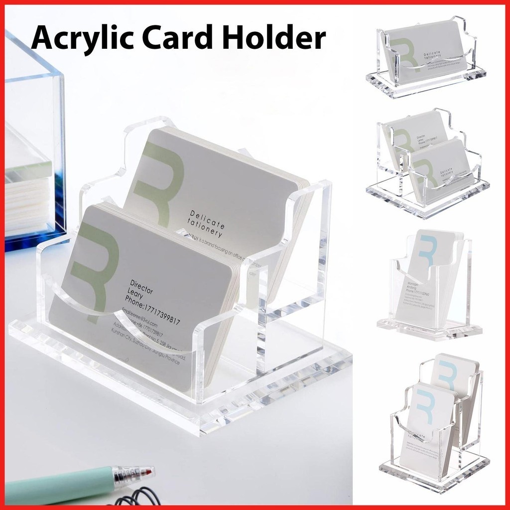 Clear Business Card Holder Business Cards Display Holders Stand Clear ...