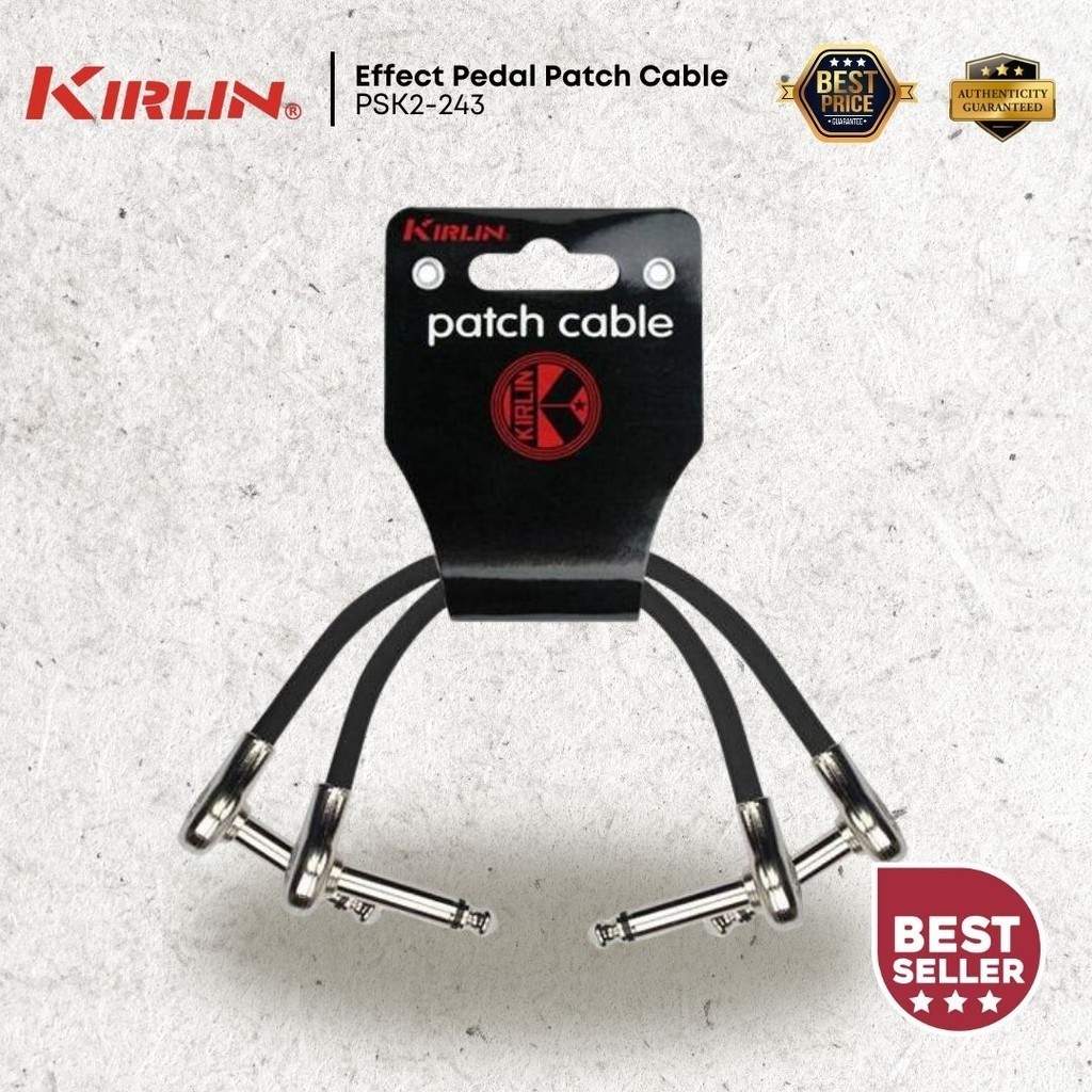 Kirlin Cable PSK2-243 Pancake Patch Cable Effect Pedal For Guitar (Pack ...