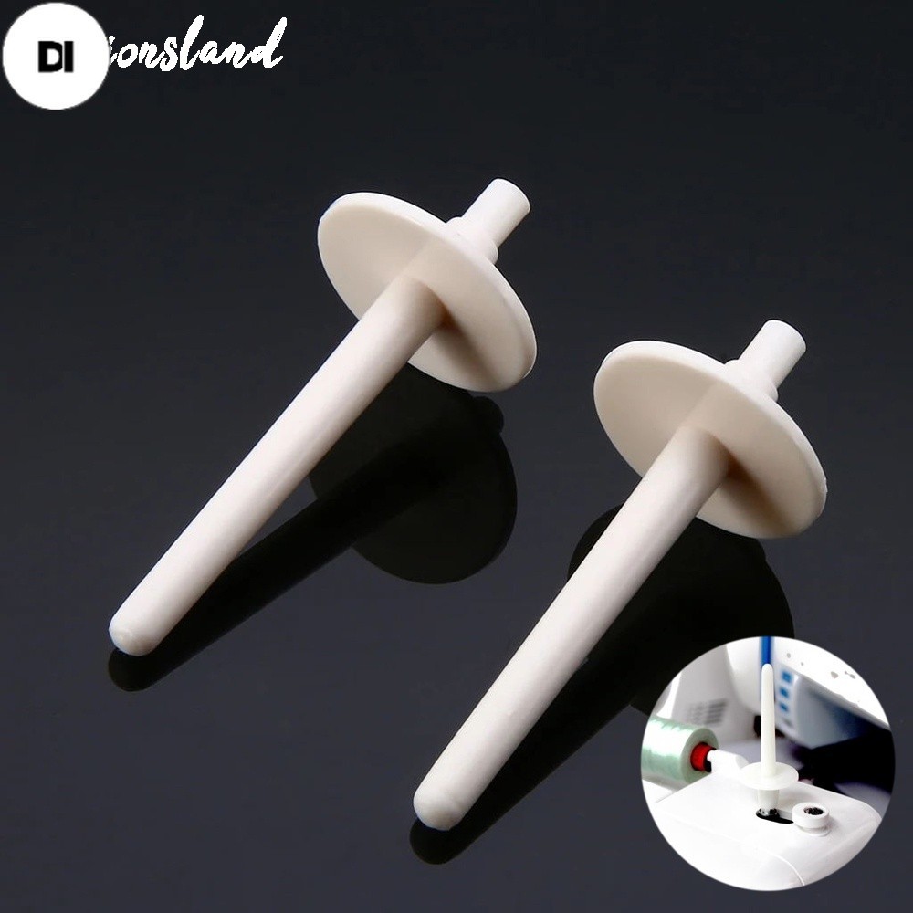 DI 2Pcs/Set White Plastic Spool Pins Stand Holder Sewing Machine Parts ...