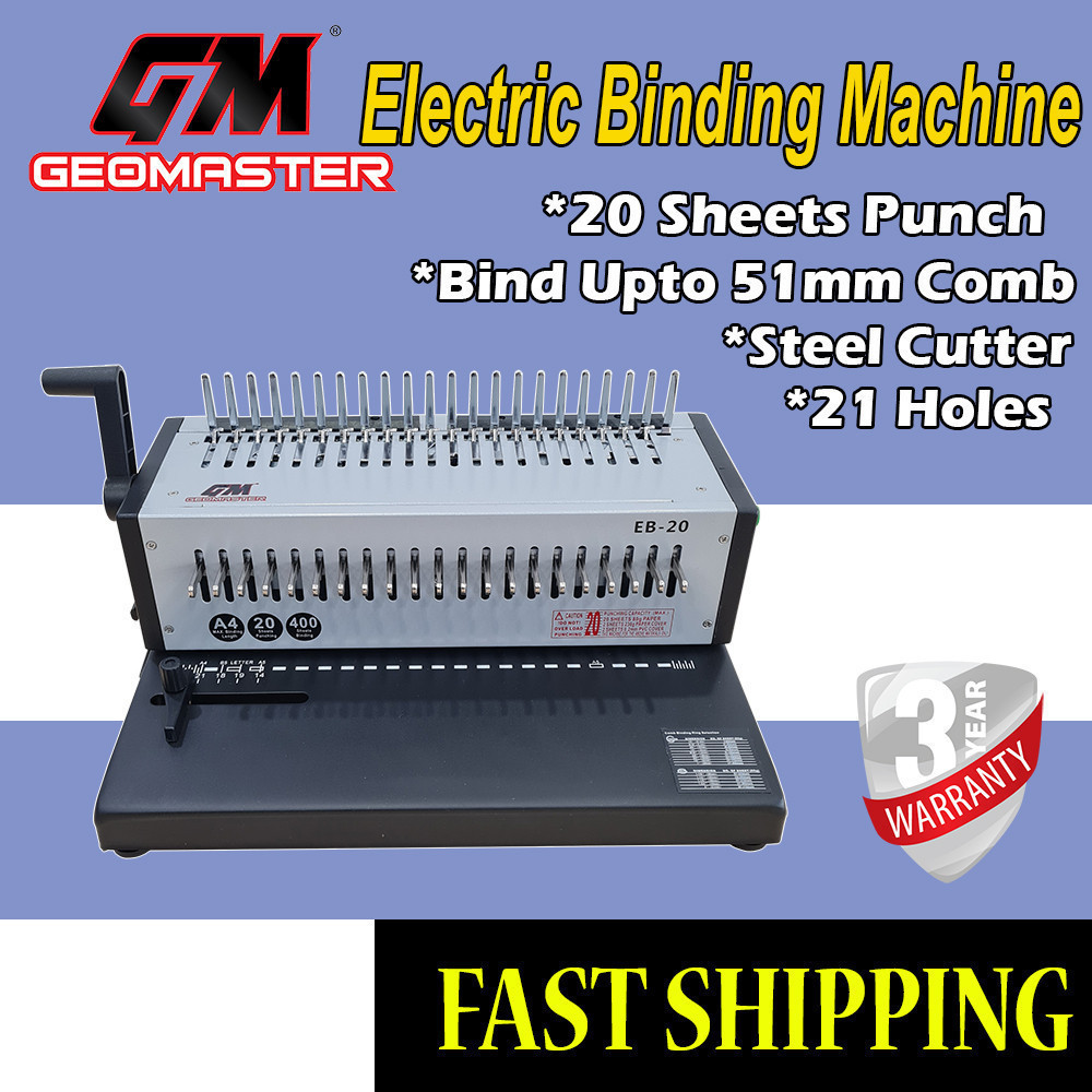 EB-20 Electric Binding Machine , Comb Binding Machine - Electric ...