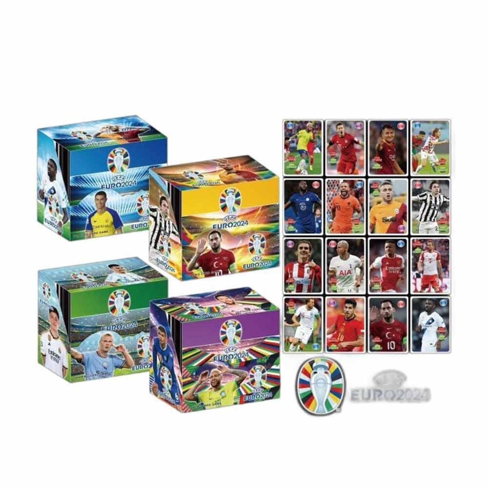 2024 UEFA EURO Full Box (40 packets) Trading Cards Collection random 1 ...