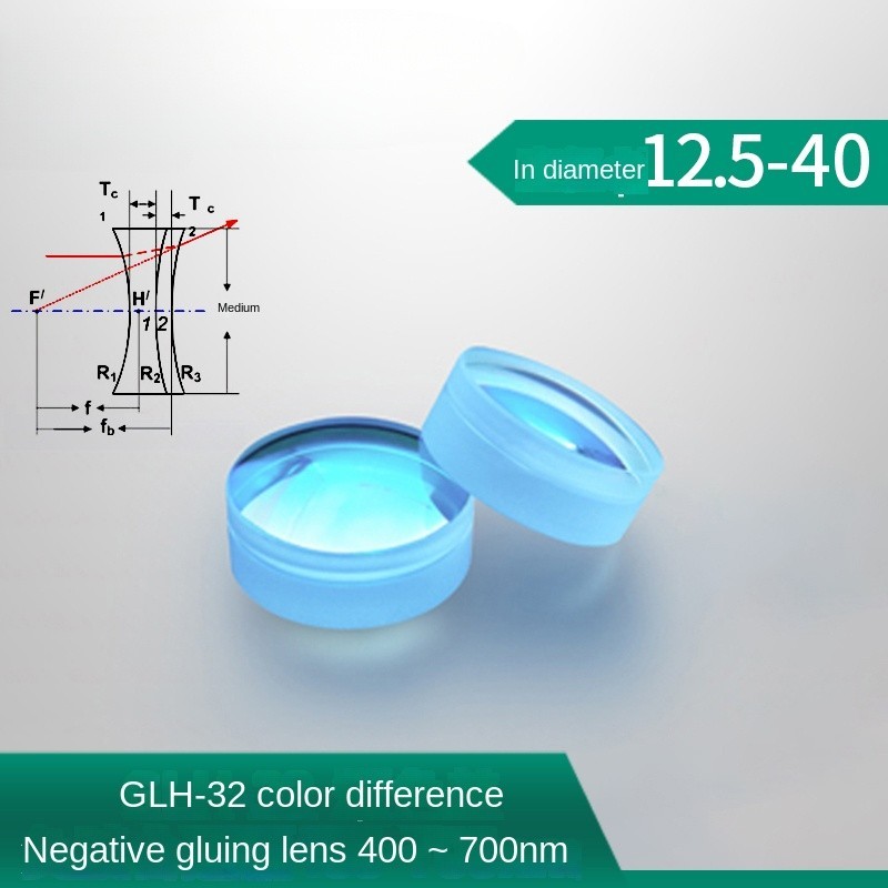 GLH32 Achromatic Doublet Negative Lens, Enhanced Visible Light ...