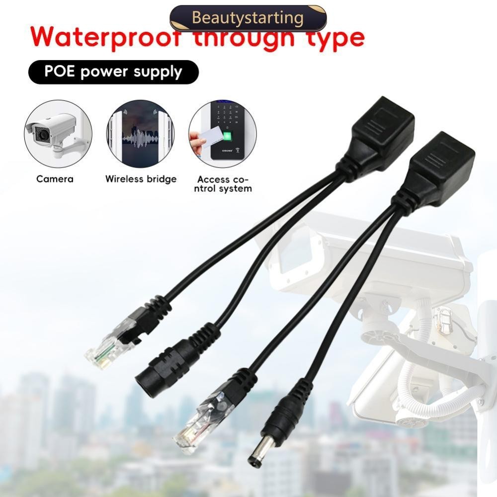 BEAUTYSTARTING POE Cable Passive Power Over Ethernet Adapter Cable POE ...
