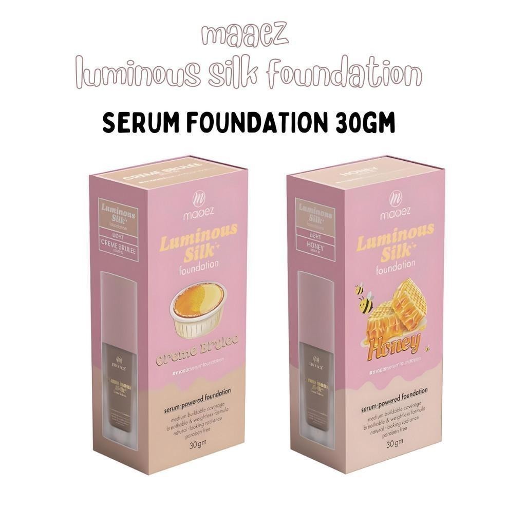 MUST HAVE 🔖 MAAEZ LUMINOUS SILK SERUM-POWERED FOUNDATION 30gm Original ...