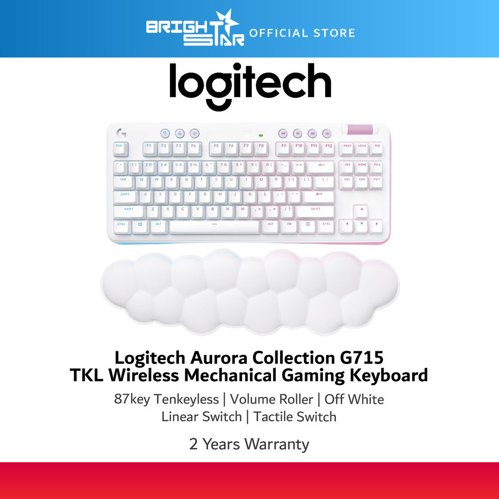 LOGITECH Aurora Collection G715 TKL Wireless Mechanical Keyboard ...