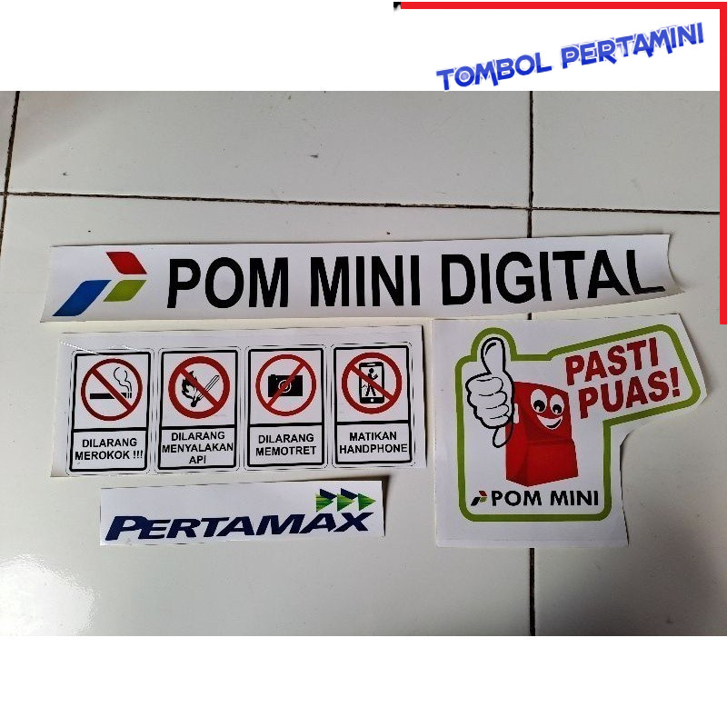 Digital Mini Pom Box Sticker Set For 1 Nozzle (Unit) | Shopee Malaysia