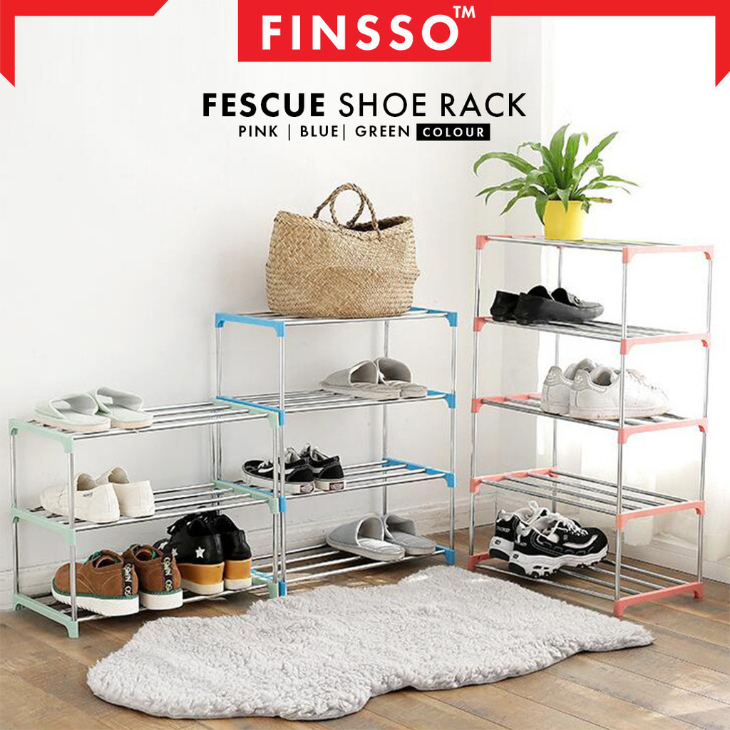 [CLEAR STOCK SALE!] Finsso: FESCUE 3 Layer Metal Shoe Rack ...