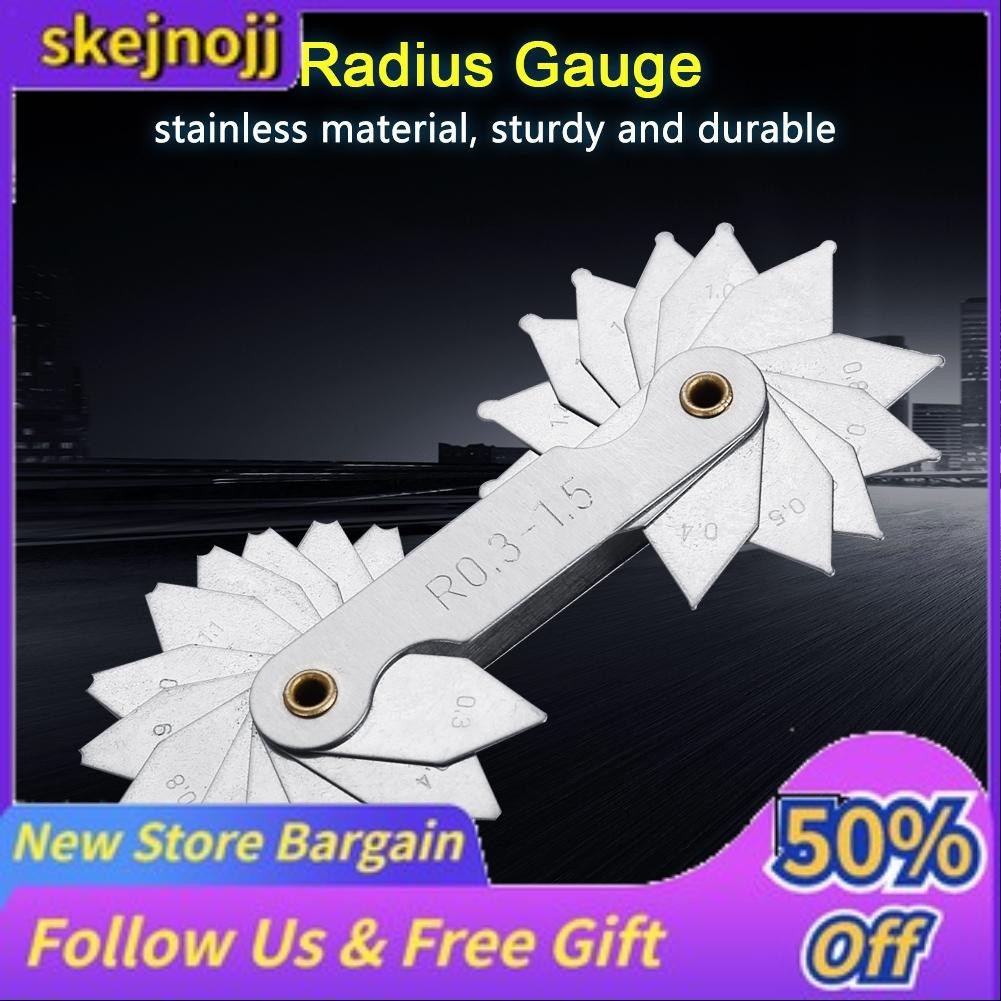 Skejnojj Radius Fillet Gauge Stainless Steel Concave Convex Measuring ...