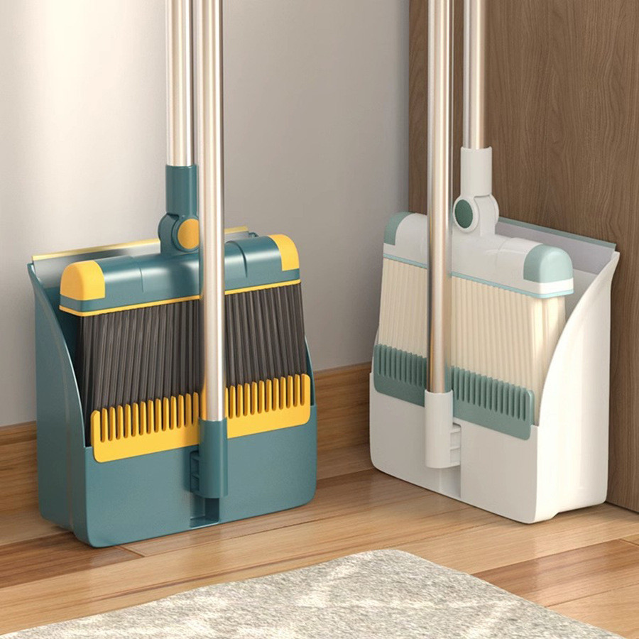 Thick Folding Broom Dustpan Set Household Combination Stainless Steel ...