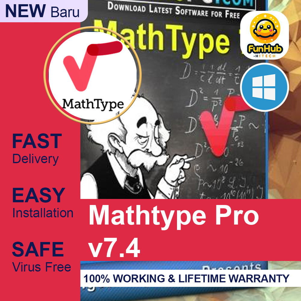 Mathtype Pro v7.4 ⭐ Full Version ⭐ Windows PC Software | Lifetime ...