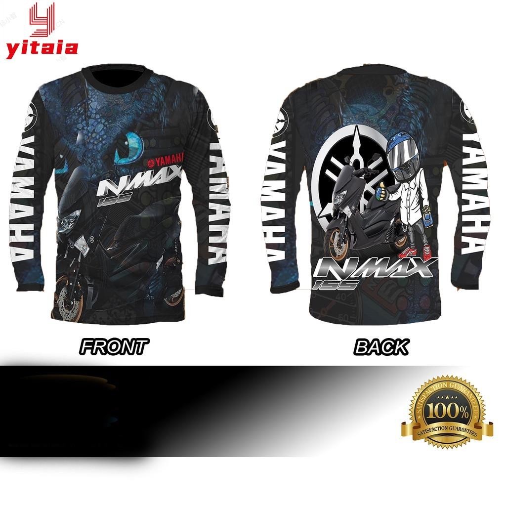 Ready Stock NMAX YAMAHA LONG SLEEVE Motorcycle rider T shirt New ...