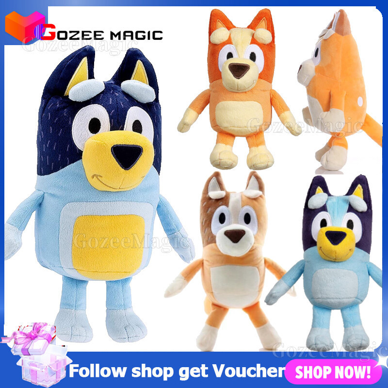 40cm Bluey Family Plush Toys Cute Simulation Pet Dog Patrol Bingo ...