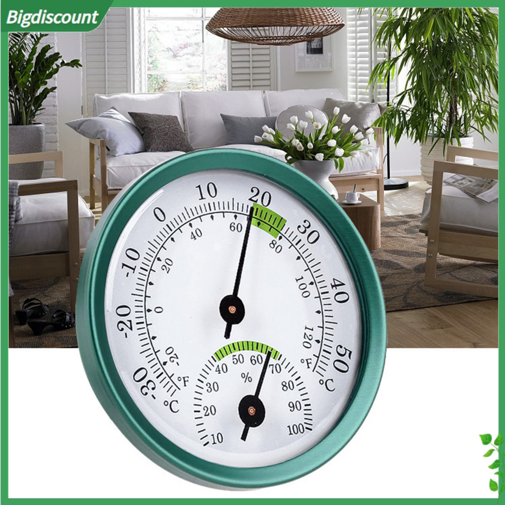 {BIG} Thermohygrometer 2 Pointers No Battery Required Automatic Sensing ...