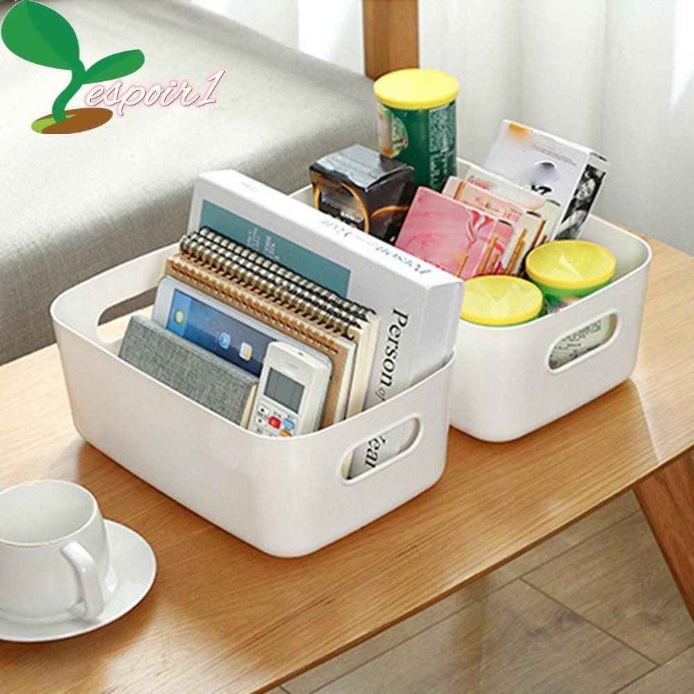 ESPOIR Plastic Storage Boxes, PP Large Opening Design Multiple Colour ...