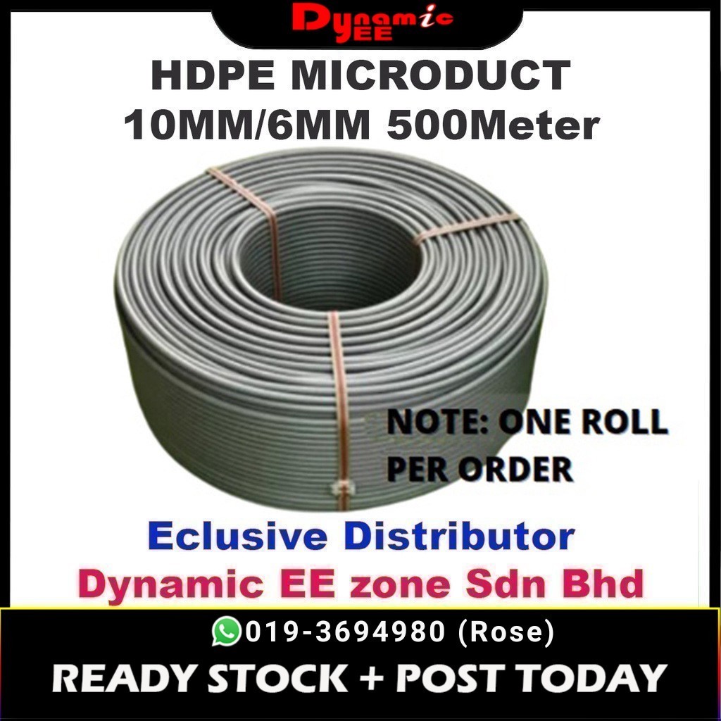 Microduct (500Meter) HDPE 10/6mm (Grey Color ) MC101 | Shopee Malaysia