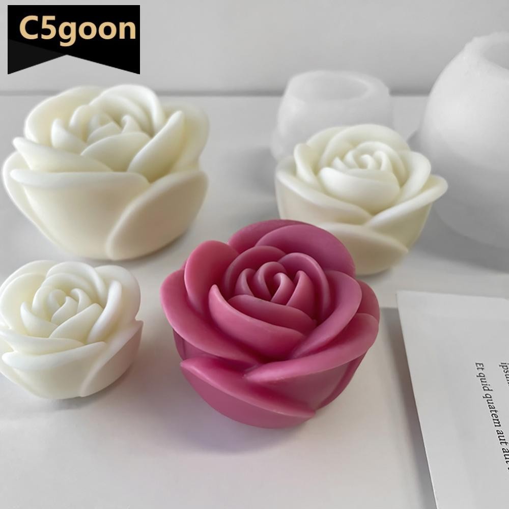 C5GOON Flower Silicone Candle Mold 3D Peony Flower Soap Gypsum Resin ...