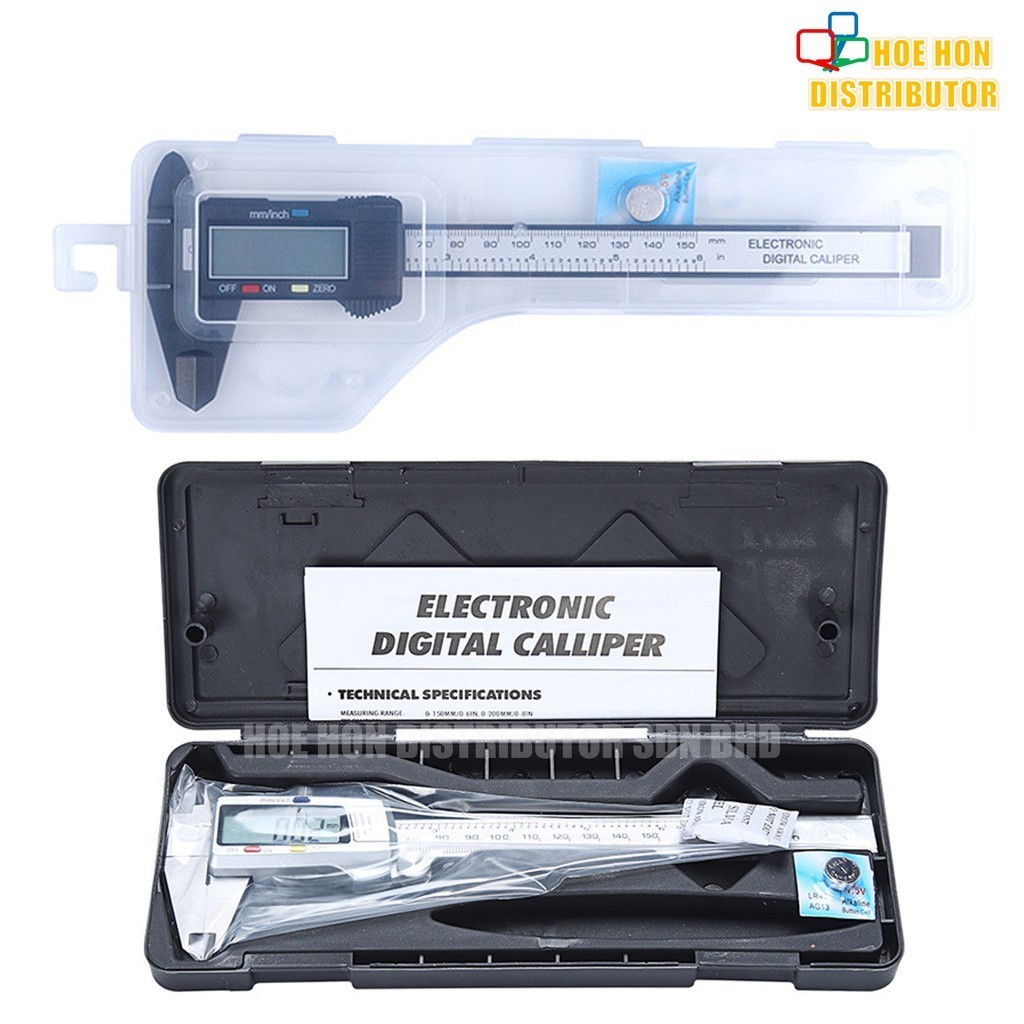 Syntek Digital Caliper + Box 150mm / 6 Inch 0.01mm Millimeter Scale ...