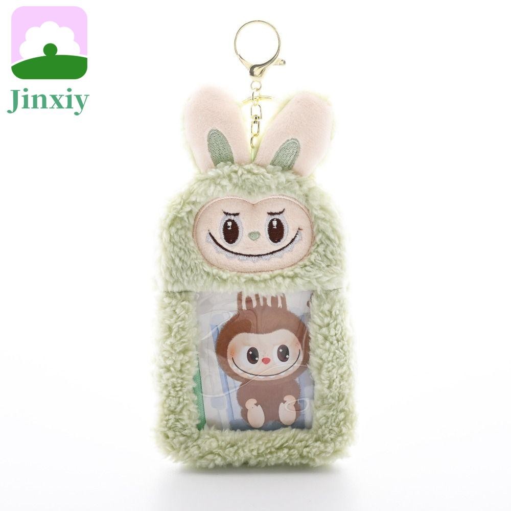 JINXIY Labubu Plush Stuffed Doll, Mokoko Fluffy Plush Labubu Card Cover ...