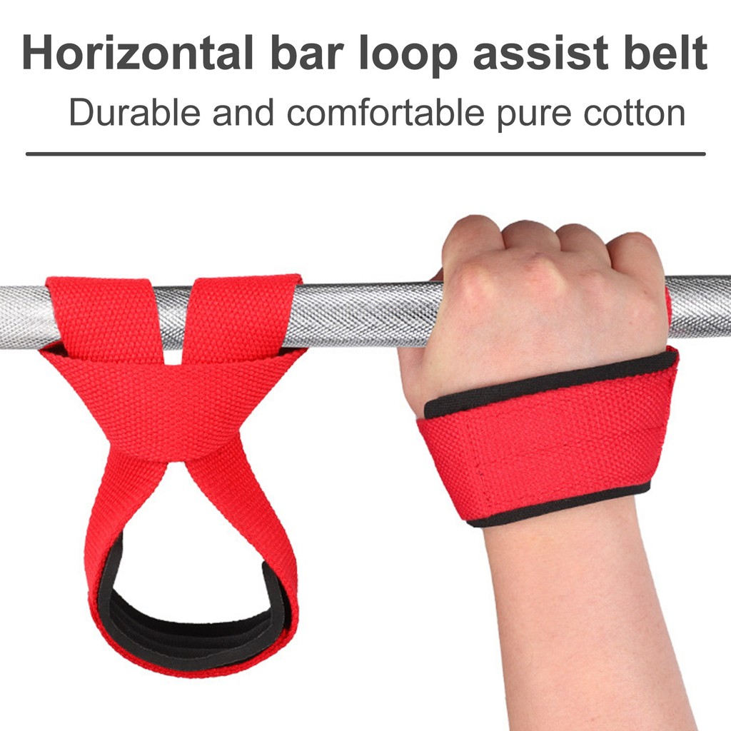 PHO- 1 Pair Lifting Straps for Strength Training Fitness Pull Straps ...