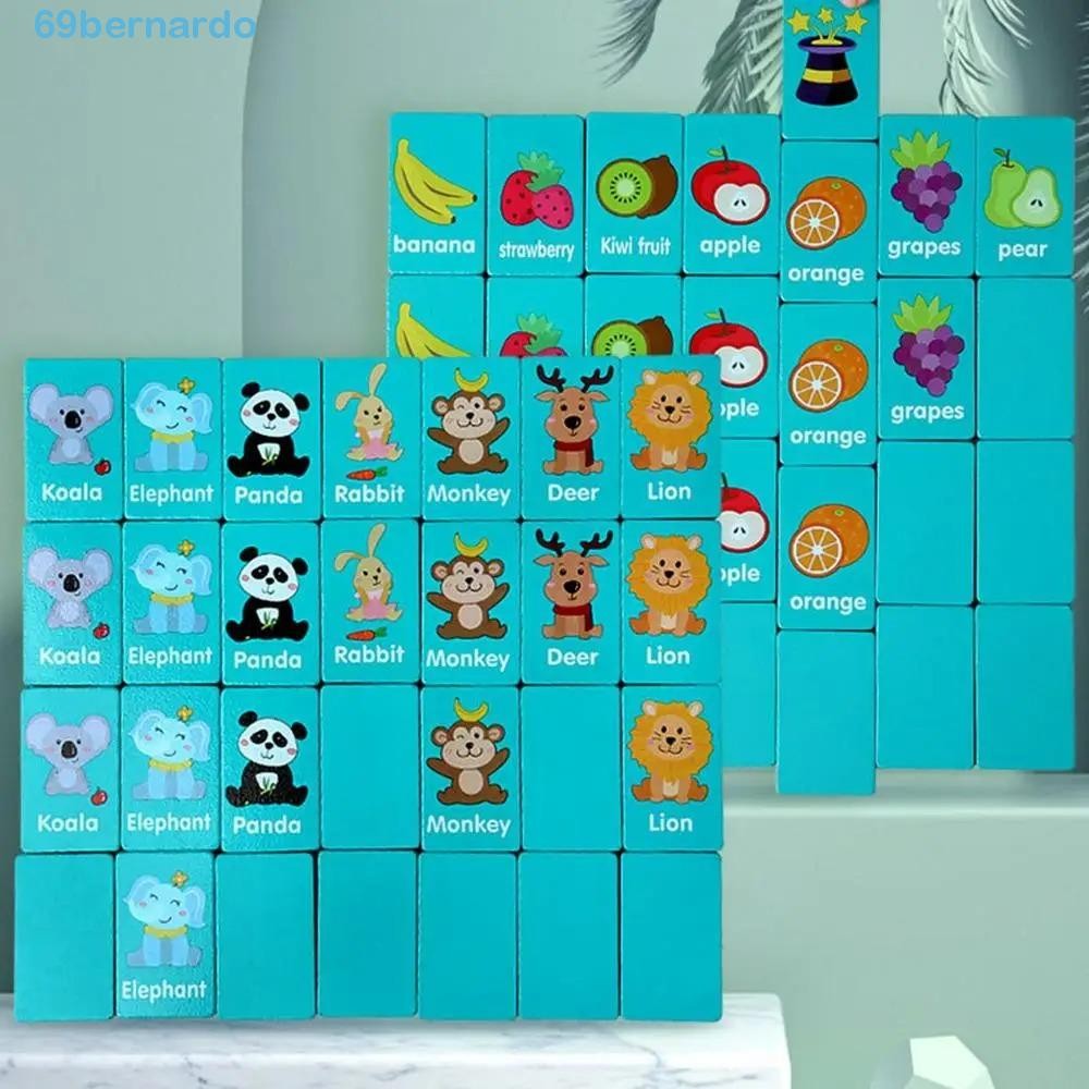 BERNARDO Family Board Game, Wooden Flip To Win Memory Solitaire ...