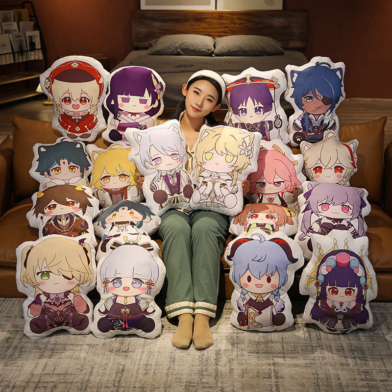 2D Genshin Impact Merchandise Anime Bantal Raiden Shogun Yae Miko ...
