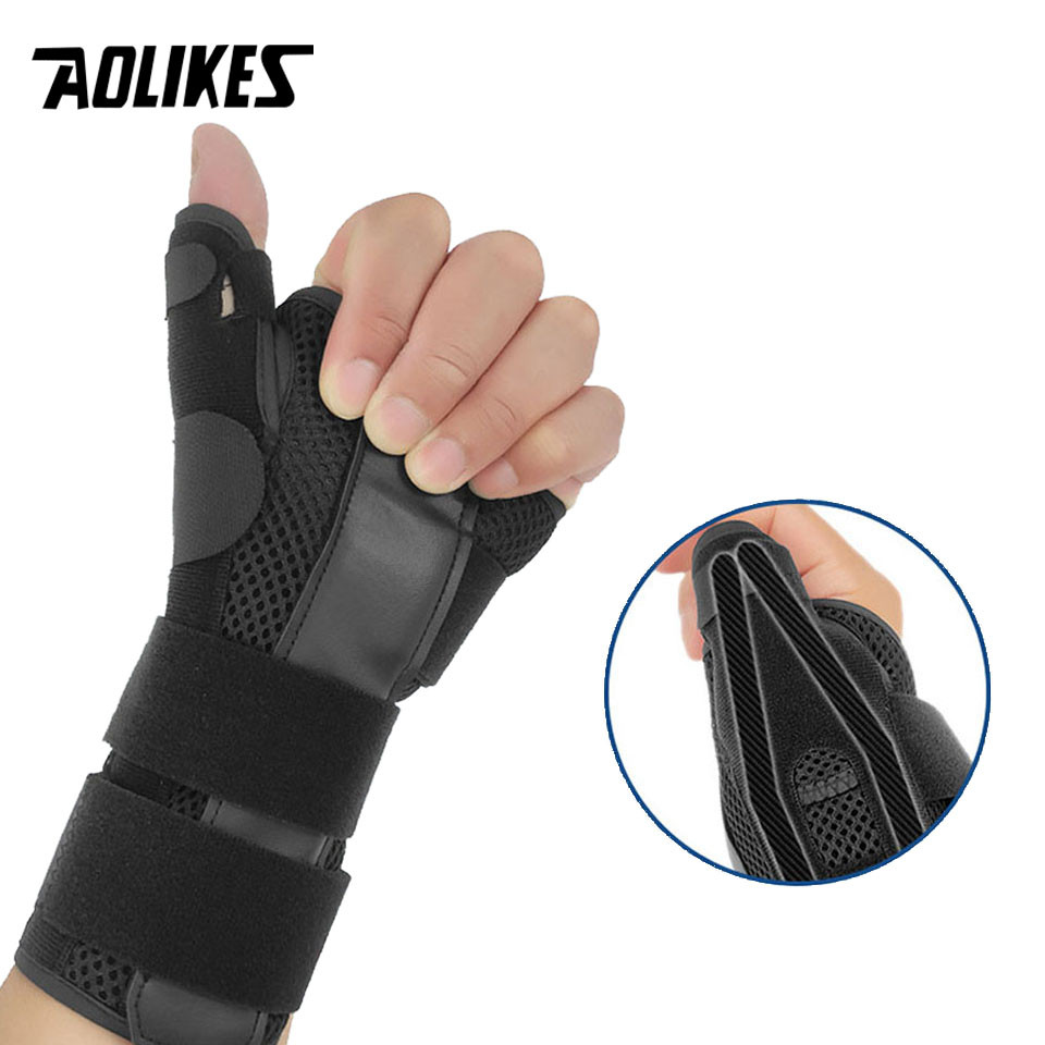 1 Pc Adjustable Compression Thumb Fixed Wrist Support Medical Sports ...