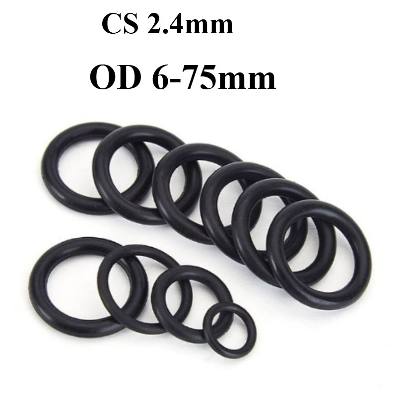 [DXM] Black o-Ring OD6~75mm CS2.4mm Oil-Resistant o-Ring o-Ring NBR Rubber Ring o-Ring Oring ...