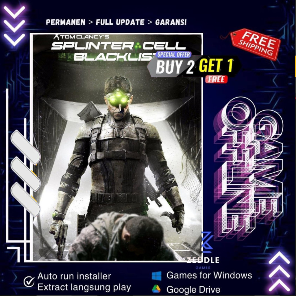 TOM CLANCYS SPLINTER CELL BLACKLIST COMPLETE - PC GAME - LAPTOP GAME ...