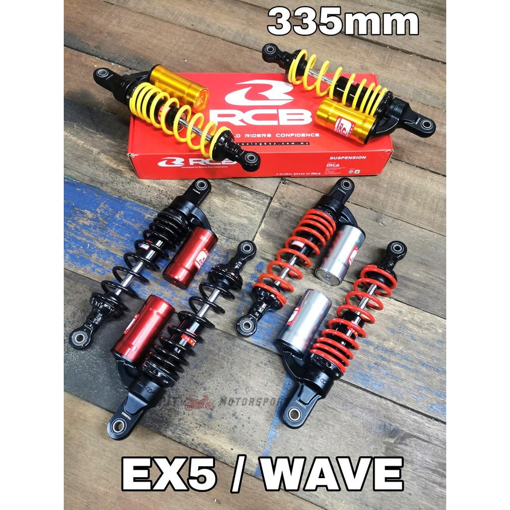 RCB Absorber MB2 335mm Adjustable Gas Tank Racing Boy GBO C70 EX5 EX5Fi ...