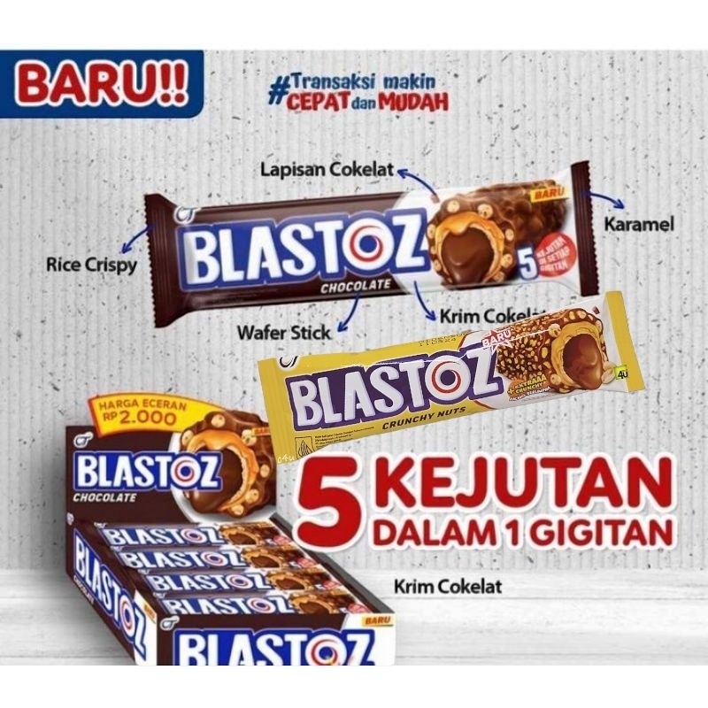 Blastoz chocolate / Crunchy Nut 24g | Shopee Malaysia