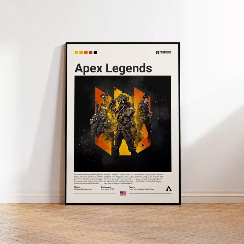 A no framed Apex Legends Art Home Wall Decor Canvas Poster, featuring ...
