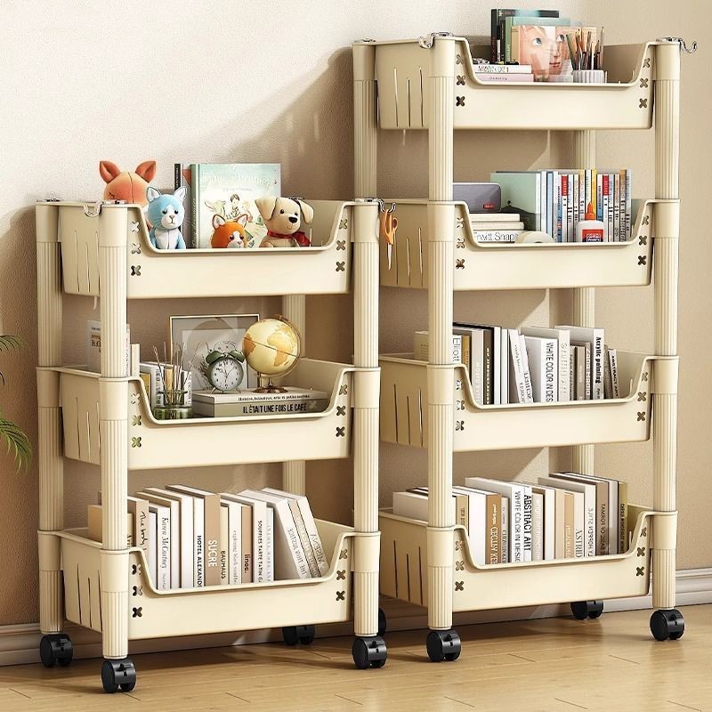 Rak Penyimpanan Rak Buku Isi Rumah Berdiri di Lantai Mudah Berbilang ...