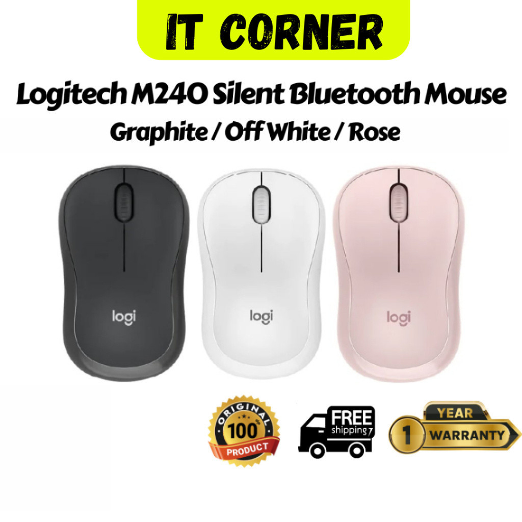 Logitech M240 Silent Wireless Bluetooth Mouse | Shopee Malaysia
