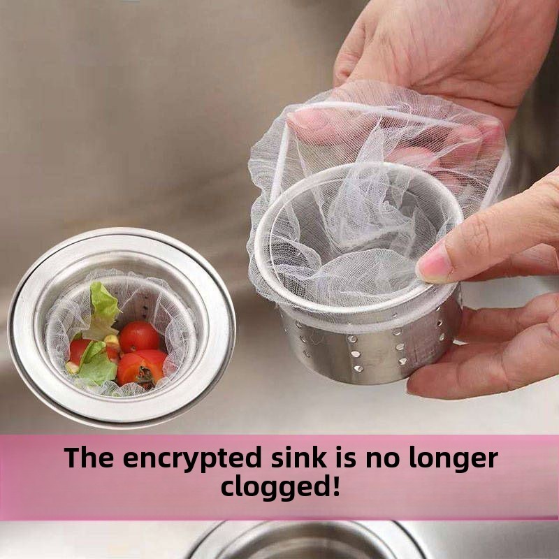 Disposable Filter Mesh Kitchen Sink Garbage Filter Mesh Sink ...