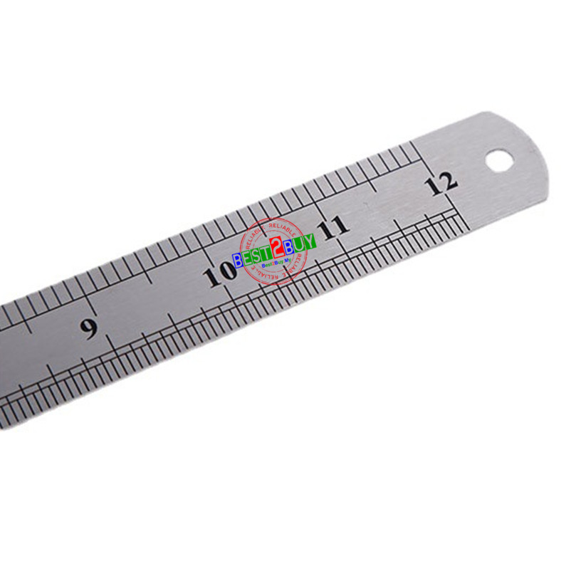 Stainless Steel Ruler Double Side 12 Inches / 12 Inch Ruler Measuring ...