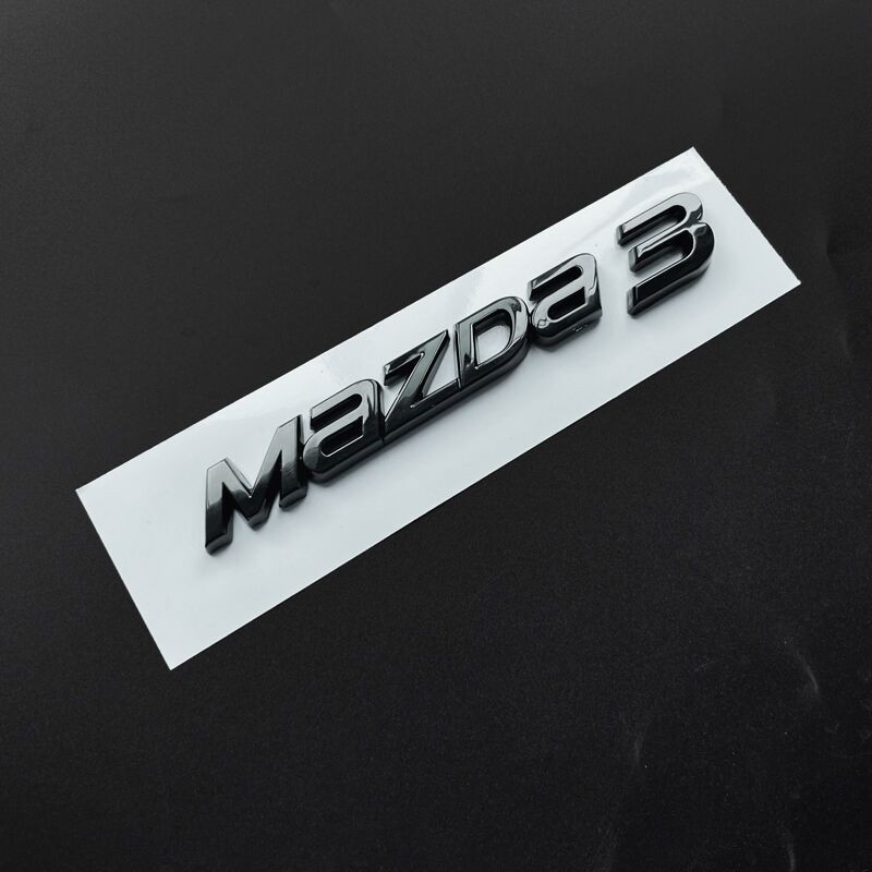 1 Piece Overseas Version Mazda 3 Trunk Logo Sticker MAZDA3 Letter Badge ...