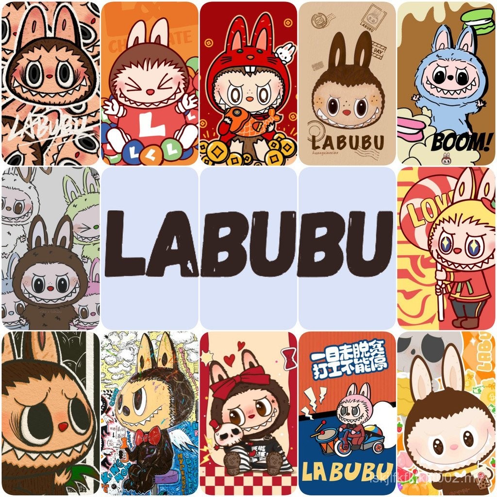 Labubu LABUBU Card Sticker PVC Hard Card Anime Cartoon Thailand ...