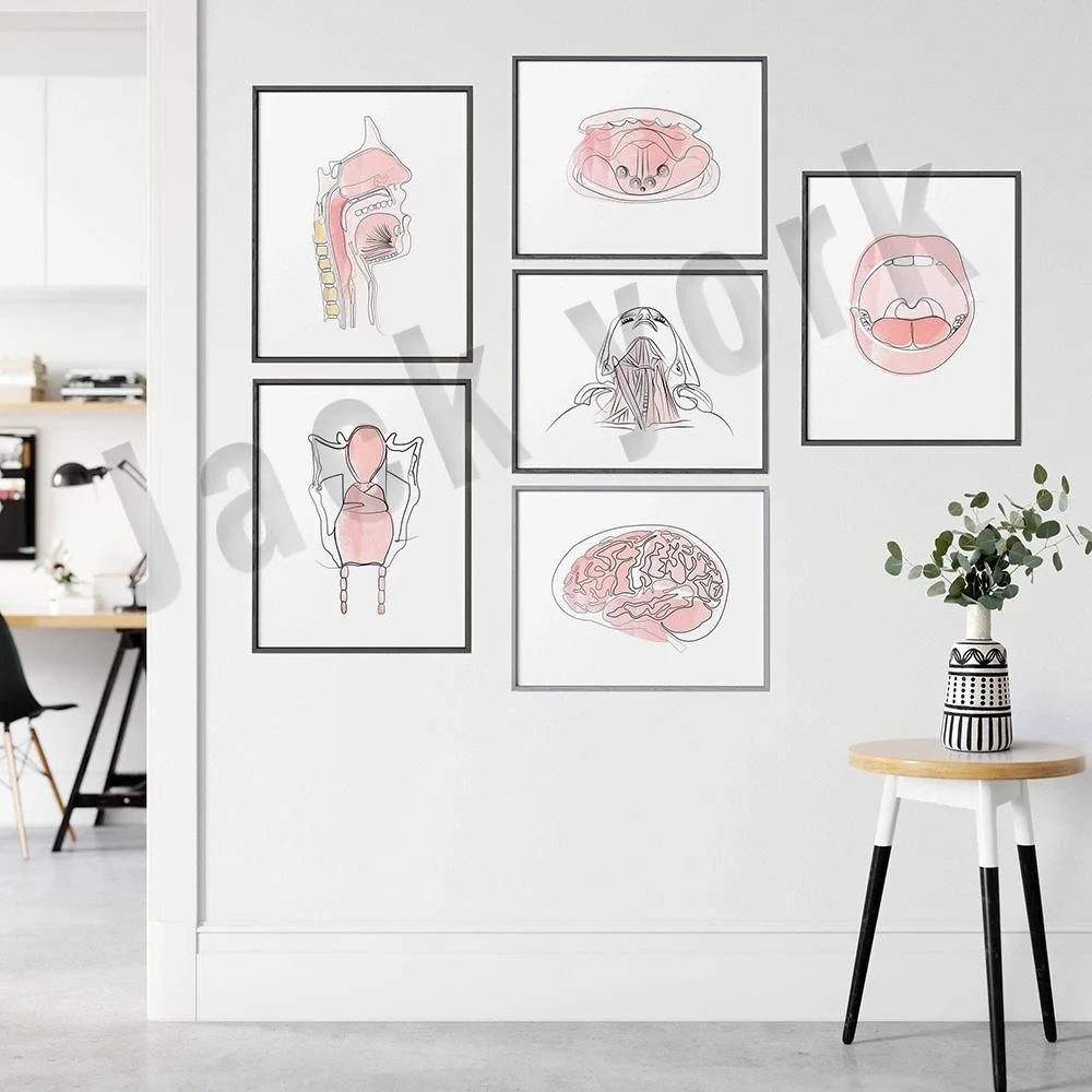 Poster Patologi Bicara: Hiasan Pejabat SLP, Cetak Terapi, Hadiah Tamat ...