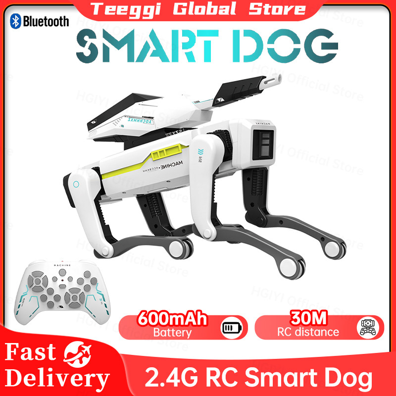 Electric RC Ai Intelligent Robot Dog Multifunction Bluetooth RC ...