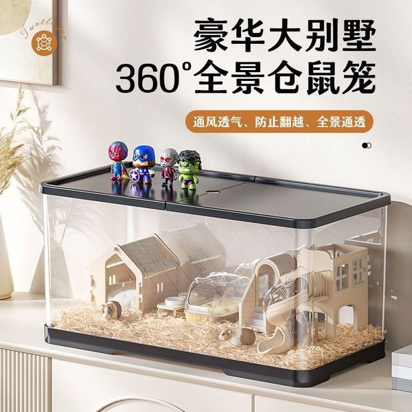 hamster cage large rumah hamster hamster house Hamster Cage Plastic ...