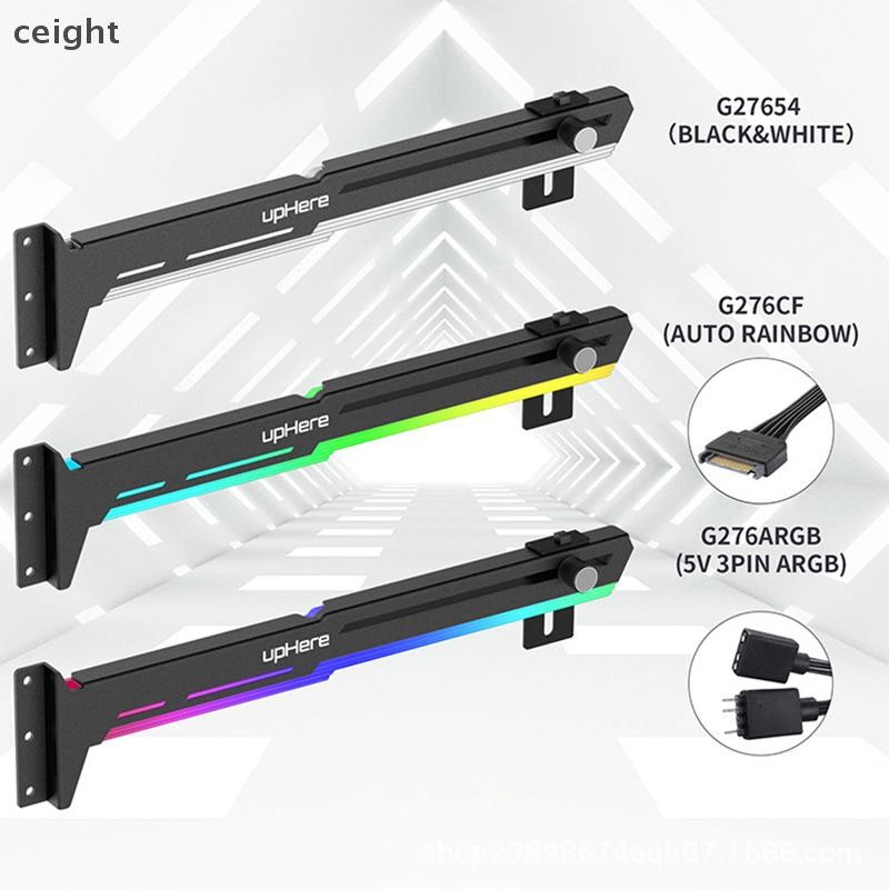 [ceight] VGA Graphics Card Support GPU Bracket Frame RGB Luminous Pollution Lamp Decoration ...