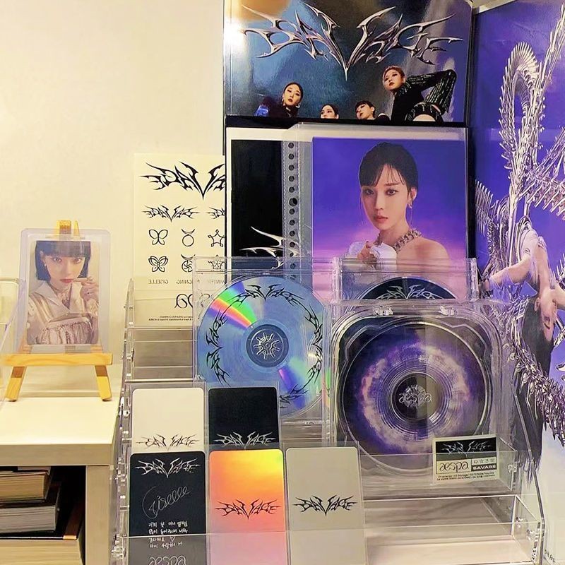 [Flexible Placement] cd Storage Box Desktop Postcard Disc Vinyl Record ...