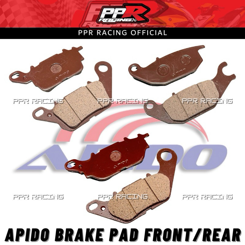 APIDO BRAKE PAD FRONT REAR DEPAN BELAKANG Y15ZR Y15 Y16 Y16ZR LC135 ...
