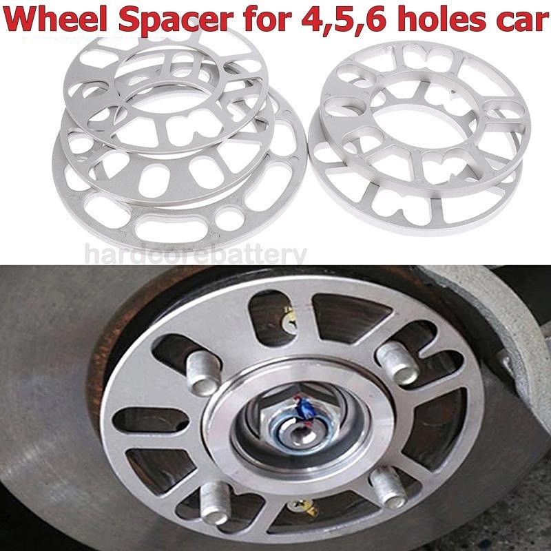 Car Wheel Spacer 3 5 6 8 10mm Alloy Aluminum Adaptor Shims Plat hub ...