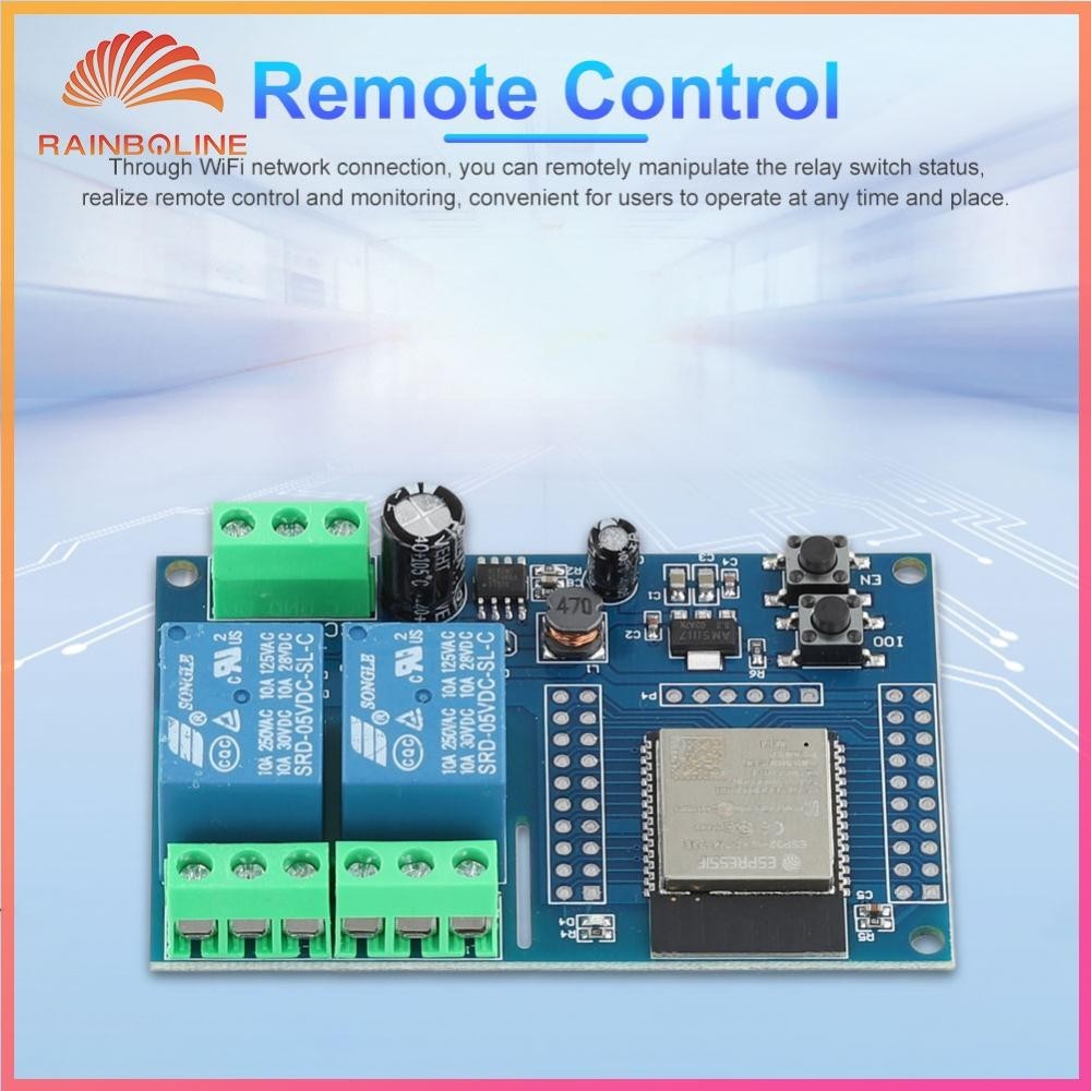 Rain ESP32 WIFI Bluetooth-compatible BLE Relay Module 1/2/8 Channel Power Supply Module ESP32 ...